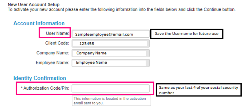 Employee Self Service Login Instructions