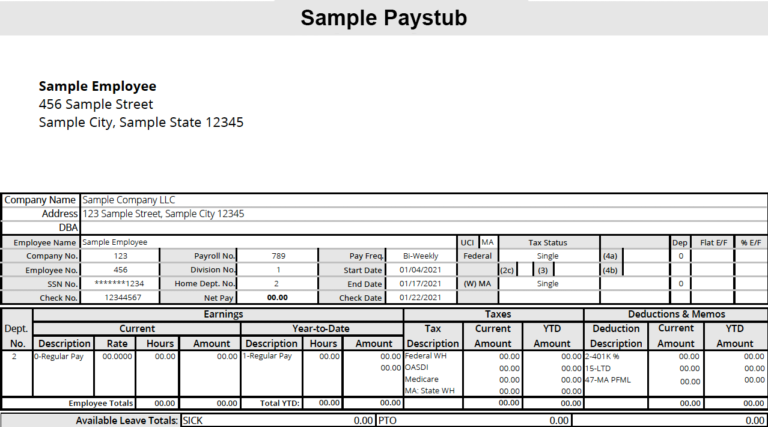 Reading A Paystub: Wages, Withholdings, & More